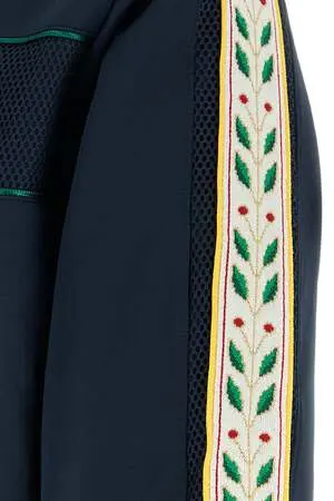Casablanca Navy Tech Fabric Sweatshirt