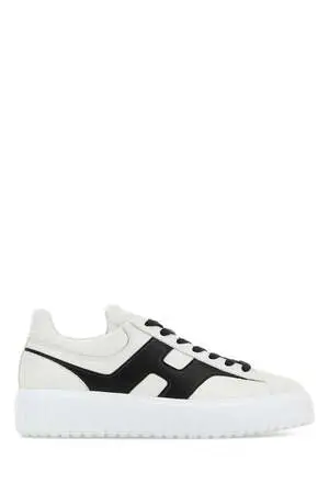 Hogan Leather H-stripes Sneakers - White