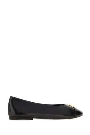 Tory Burch Leather Charlie Ballerinas