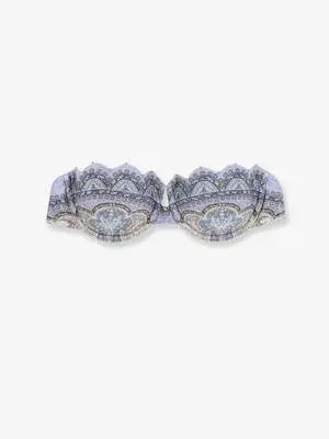 Zimmermann Lycra Wanderlust Bikini Top - Blue