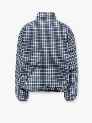 Miu Miu Reversible Madras Flannel Down Jacket
