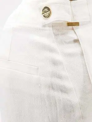Elisabetta Franchi Daily Linen And Viscose Trousers