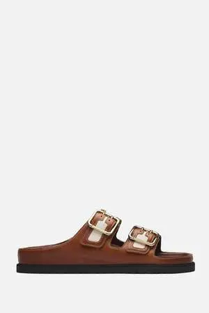 BIRKENSTOCK Arizona Bold Canvas Double Strap Sandals - Brown