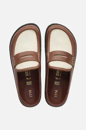 BIRKENSTOCK Naples Wrapped Raffia Mules - Brown