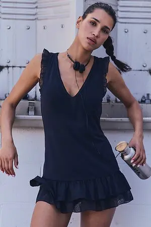EMMA NAVARRO X FP MOVEMENT Hot Streak Tennis Dress - Black
