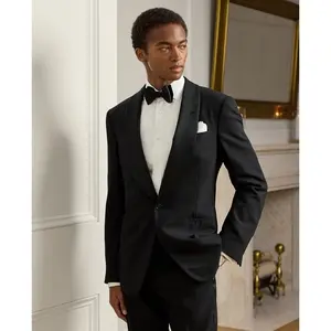 Ralph Lauren Gregory Hand-tailored Wool Shawl Tuxedo