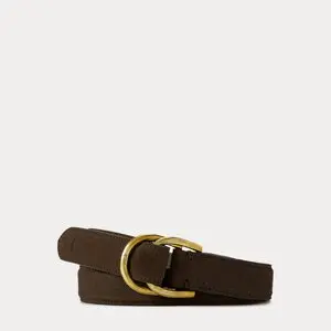 Ralph Lauren Suede D-ring Belt - Brown