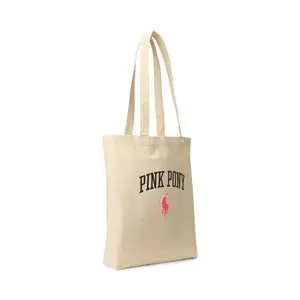 Ralph Lauren Pink Pony Canvas Shopper Tote