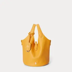 Ralph Lauren Polo Play Leather Small Tote & Crossbody - Mango