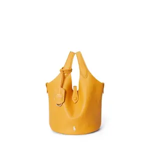 Ralph Lauren Polo Play Leather Small Tote & Crossbody - Mango