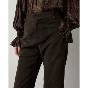 Ralph Lauren Keegan Lamb-suede Pant