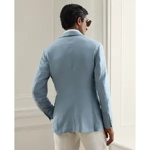 Ralph Lauren Hadley Hand-tailored Silk-linen Jacket