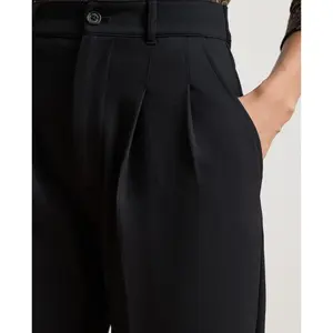 Ralph Lauren Pleated Ponte Tapered Ankle Pant