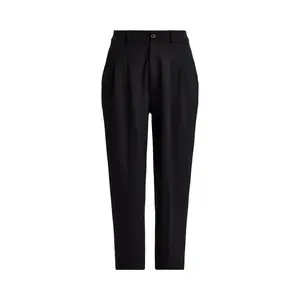 Ralph Lauren Pleated Ponte Tapered Ankle Pant