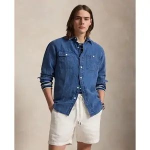 Ralph Lauren Classic Fit Indigo Linen Workshirt