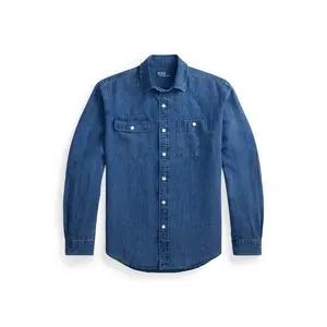 Ralph Lauren Classic Fit Indigo Linen Workshirt