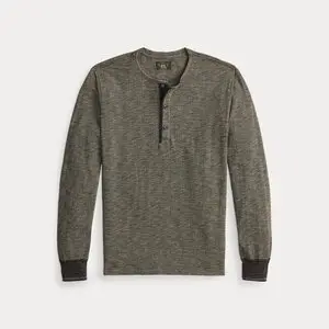 Ralph Lauren Indigo Jacquard Henley Shirt