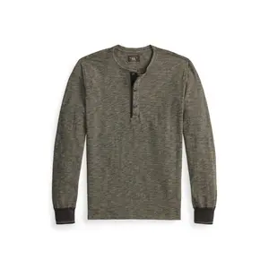 Ralph Lauren Indigo Jacquard Henley Shirt