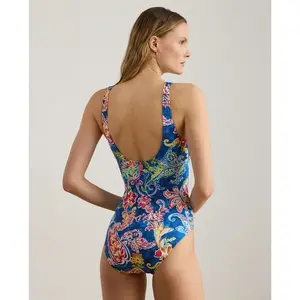 Ralph Lauren Paisley Ring-front One-piece