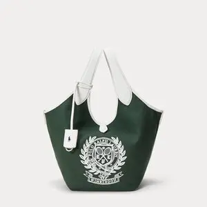 Ralph Lauren Wimbledon Polo Play Canvas Tote - Moss Agate