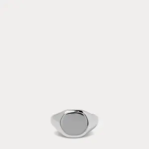 Ralph Lauren Sterling Square Signet Ring - Silver