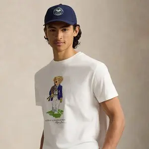 Ralph Lauren Wimbledon Classic Fit Polo Bear T-shirt - White