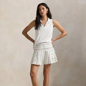 Ralph Lauren Striped A-line Skort - Ceramic White Multi