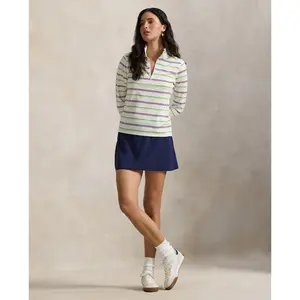 Ralph Lauren Striped Stretch-jersey Quarter-zip
