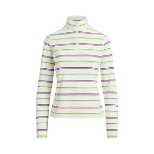 Ralph Lauren Striped Stretch-jersey Quarter-zip