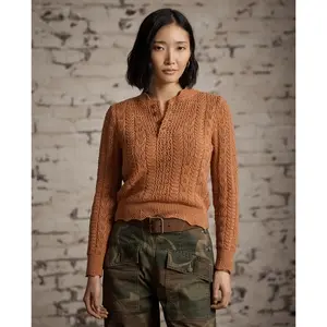 Ralph Lauren Cotton Cable-knit Pointelle Sweater