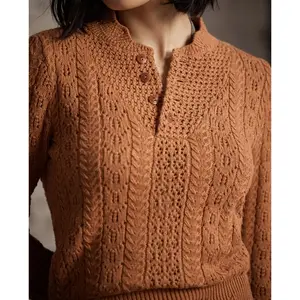 Ralph Lauren Cotton Cable-knit Pointelle Sweater
