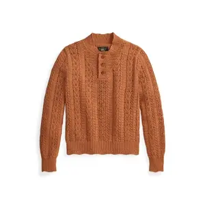 Ralph Lauren Cotton Cable-knit Pointelle Sweater