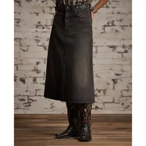 Ralph Lauren Studded Denim Skirt