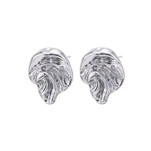 LINYA JEWELLERY Tellus Amorphous Earring - Silver