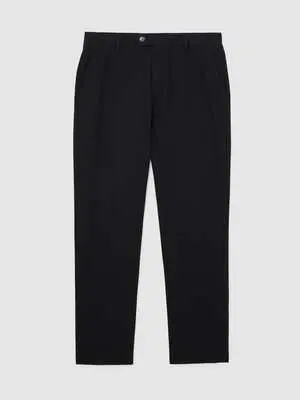 REISS Dobby Cotton Piqué Chino Trousers