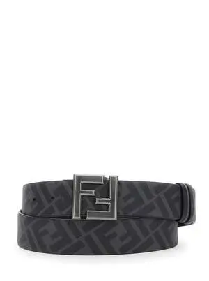 Fendi Ff Buckle Reversible Belt