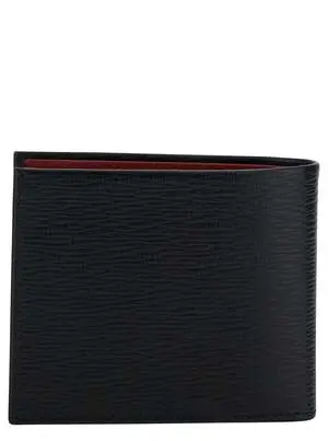 FERRAGAMO Wallet 'revival' Gancini With Double Hook In Grained Leather For