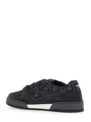 Fendi Match" Sneakers With All-over Ff Motif - Gray