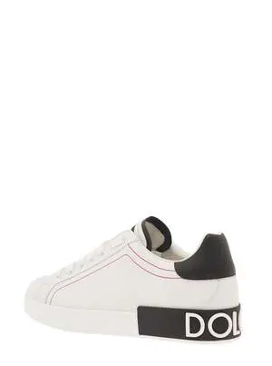Dolce & Gabbana Portofino' Low Sneakers With Contrast Stitching