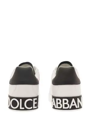 Dolce & Gabbana Portofino' Low Sneakers With Contrast Stitching