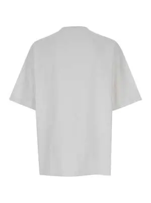 Gucci Cotton Crew Neck T-shirt With Web Print
