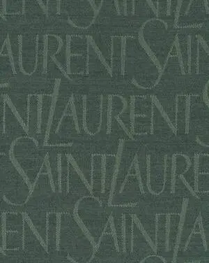 Saint Laurent Large Square Scarf In Silk And Wool Jacquard