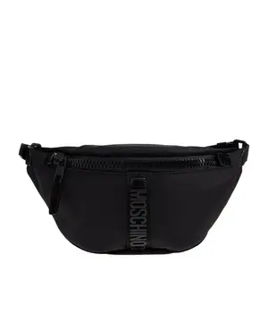 Moschino Zip Messenger Bag - Black