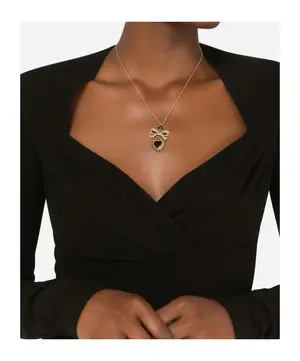 Dolce & Gabbana 18kt Gold Saint Drop Earrings