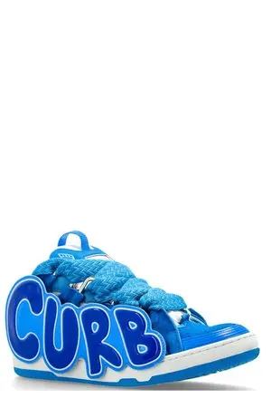 LANVIN Curb Logo Low-top Sneakers - Blue
