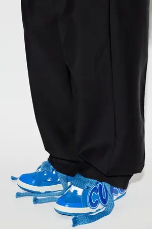 LANVIN Curb Logo Low-top Sneakers - Blue