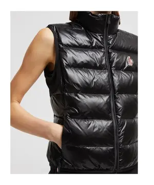 Moncler Padded Zip-up Jersey Gilet