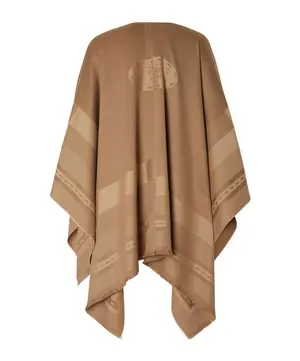 Fendi Frayed-edge Wraparound Poncho