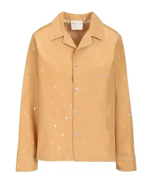 FORTE_FORTE Glitter Taffetas Pyjama Shirt