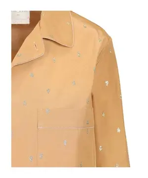 FORTE_FORTE Glitter Taffetas Pyjama Shirt